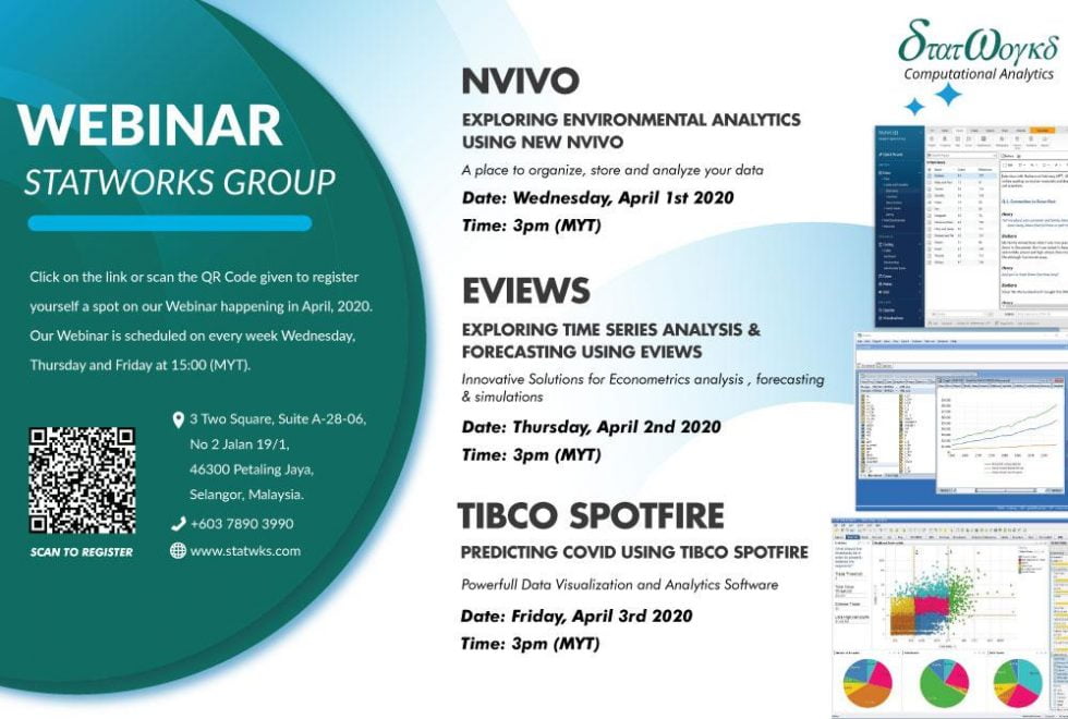 Webinar Statworks Group (NVIVO, EVIEWS, and TIBCO SPOTFIRE)